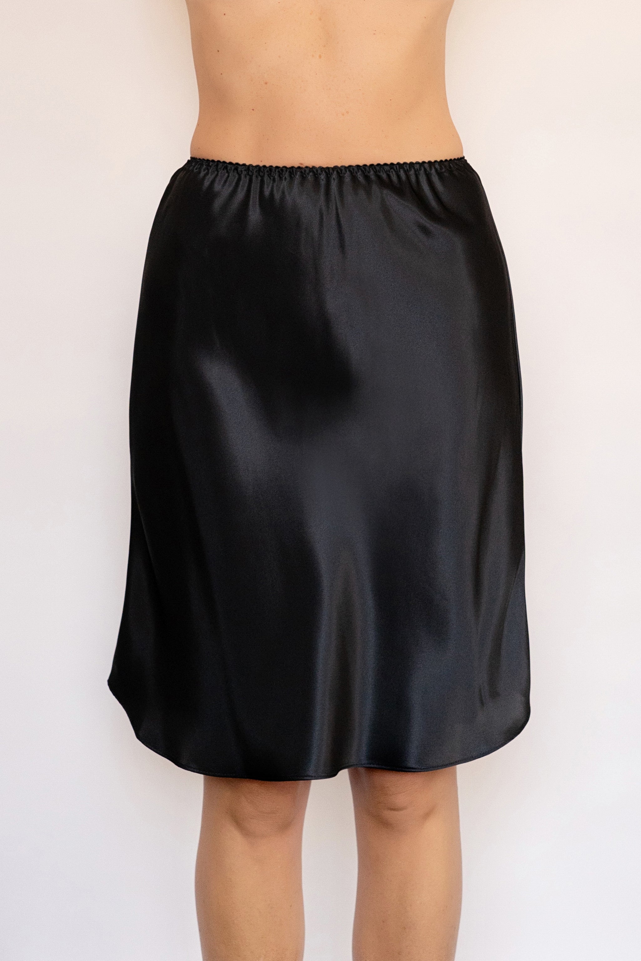 Farr West 21" Half Slip – Charmeuse, Bias-Cut & Midi-Length Fit